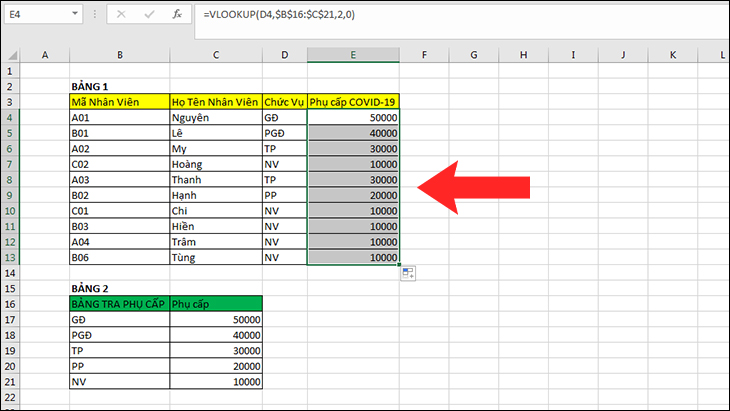 Cách sử dụng hàm VLOOKUP trong Excel - How To 60s